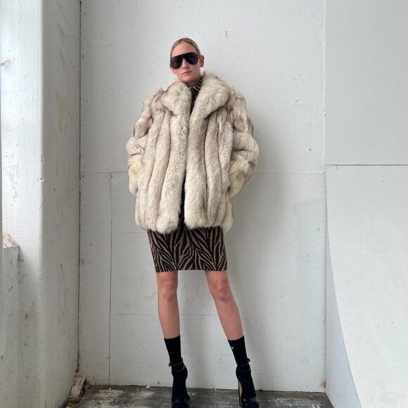 Saga Furs | Jackets & Coats | Vintage Saga Fox Blue Ranched Fox Fur | Poshmark